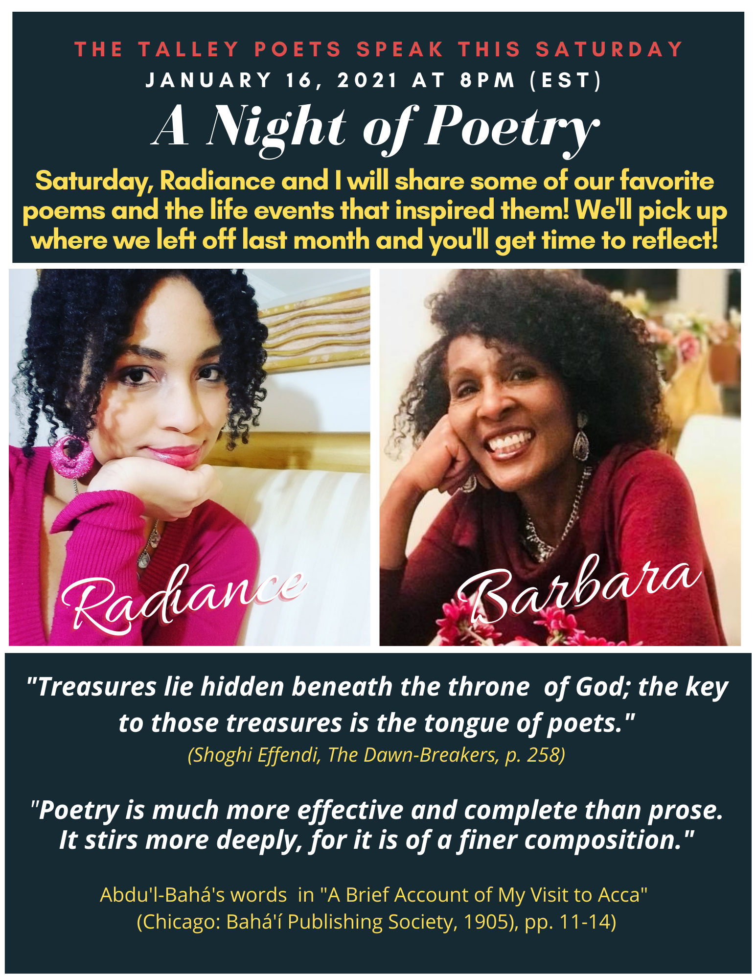 Poetry Night – The Pupil of the Eye